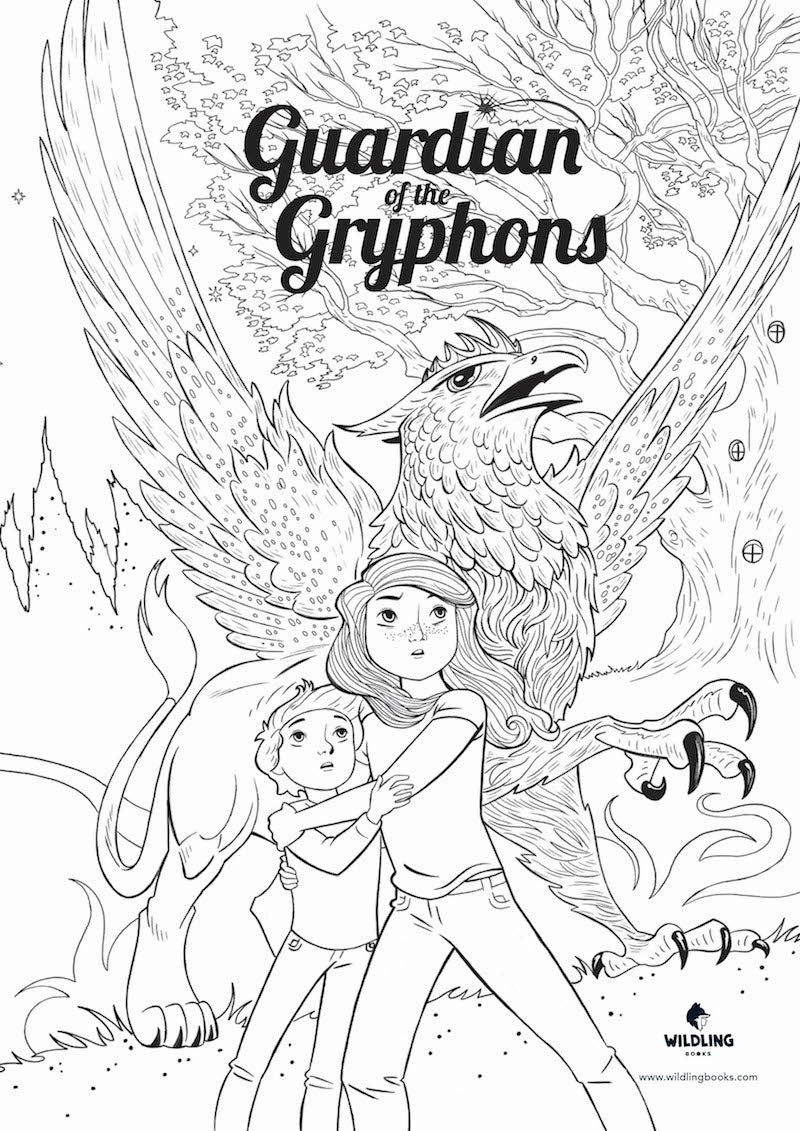 Guardian of the Gryphons Colouring Pages - Free Download – Wildling Books